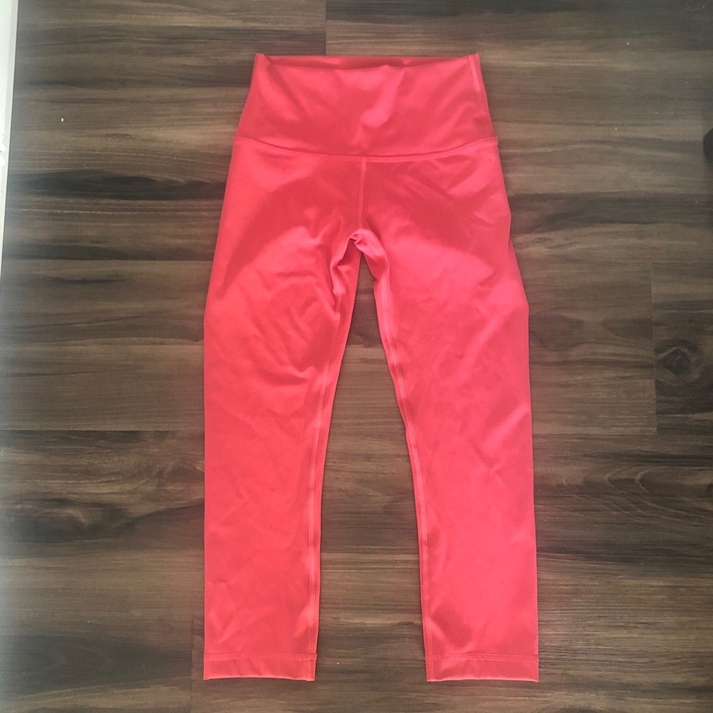 Light Red Lululemon Leggings - Gem